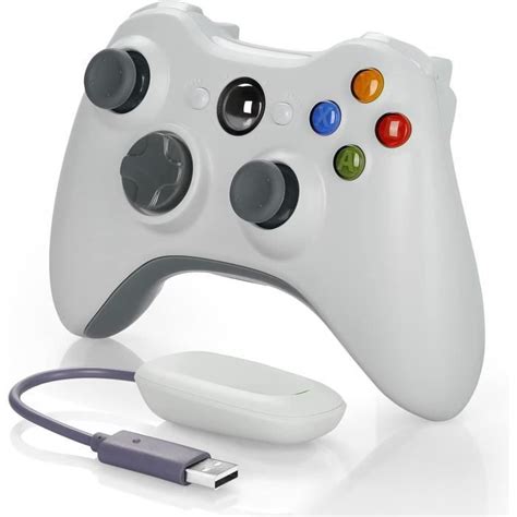 Manette Sans Fil Pour Xbox 360 2 4 Ghz Double Vibration Pour Manette