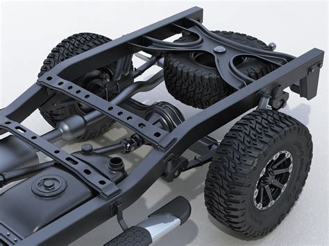 3d suv chassis model