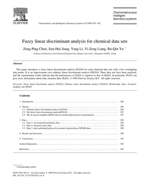 pdf robust linear discriminant analysis for pattern recognition