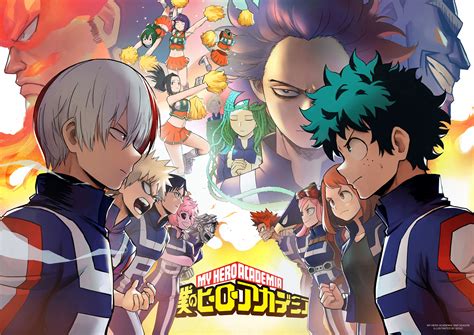 Papel De Parede Hd Para Desktop Anime Izuku Midoriya Shoto Todoroki Katsuki Bakugou Minha