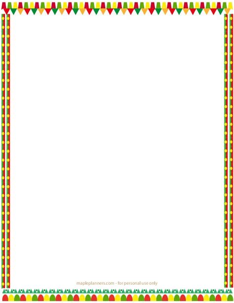 Printable Cinco De Mayo Celebration Page Border