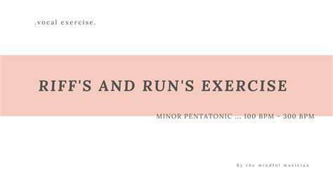 Riff S Run S Exercise Minor Pentatonic W Tempo Change Female