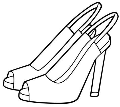 Desenhos De Sapatos Para Colorir Bora Colorir