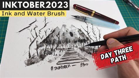 Inktober Day Path Quick And Easy Ink Sketching Tutorial