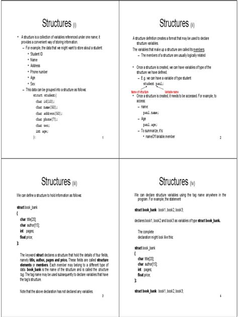 lecture 12 structures pdf array data structure variable computer science