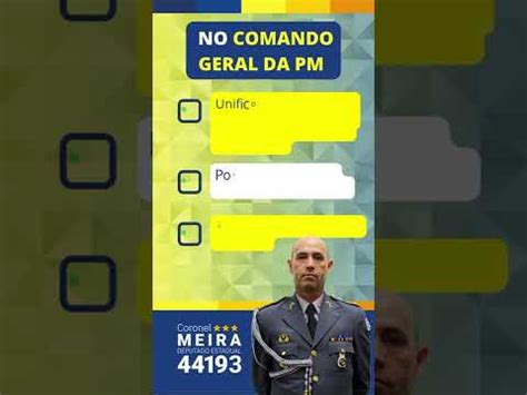 As realizações de Coronel Meira como Comandante Geral da Polícia