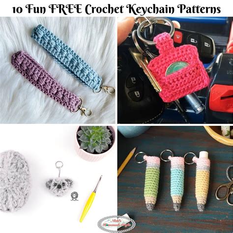 Fun Free Crochet Keychain Patterns Nicki S Homemade Off