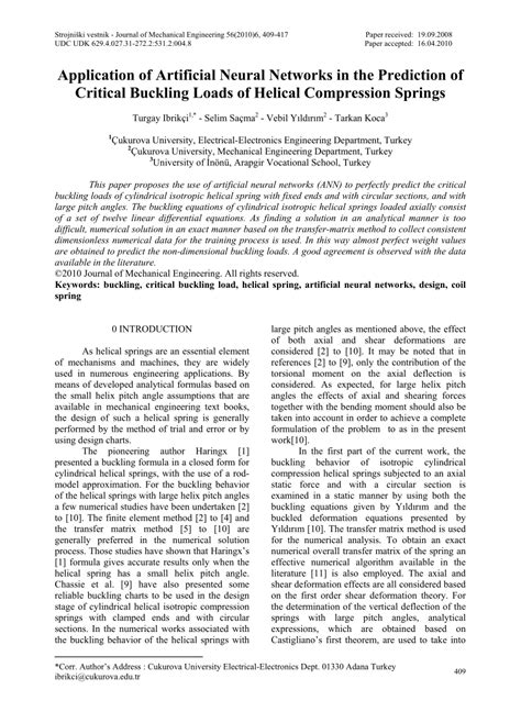 pdf application of artificial neural networks in the prediction of critical buckling loads of