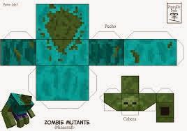 Paper craft México minecraft papercraft