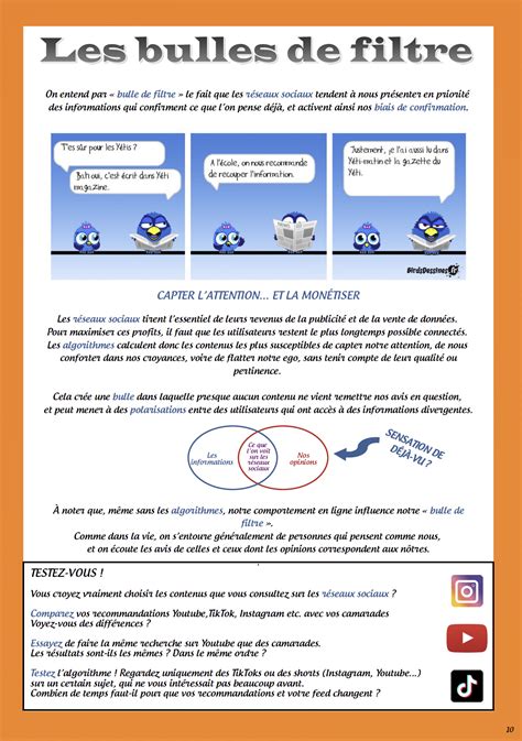 Audioguide Affiche 10 Les Bulles De Filtre Moodle Apprentissage