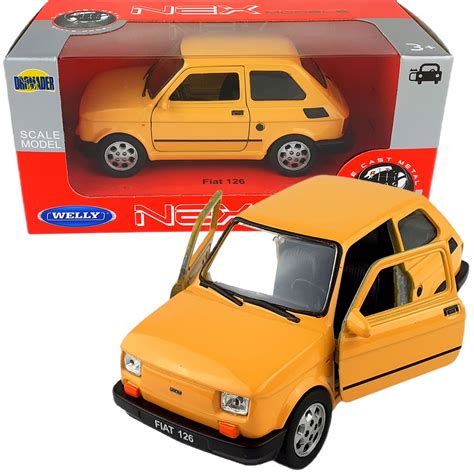 Welly samochód metalowy FIAT 126 PRL Maluch 1 34 11892683050 Allegro pl