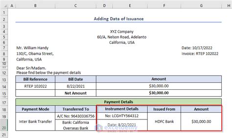 How To Create A Payment Advice Template In Excel With Easy Steps