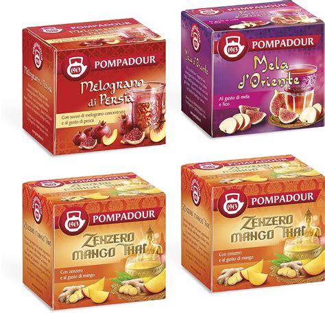 Pompadour Mix Di 4 Infusi Dal Mondo 1 Infuso Mela D Oriente 1 Infuso