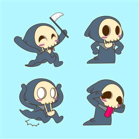 Cute Grim Reaper Cartoon