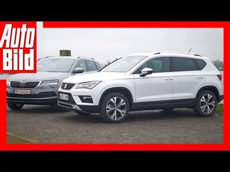 Seat Ateca Vs Skoda Karoq 2017 Test Review Details YouTube