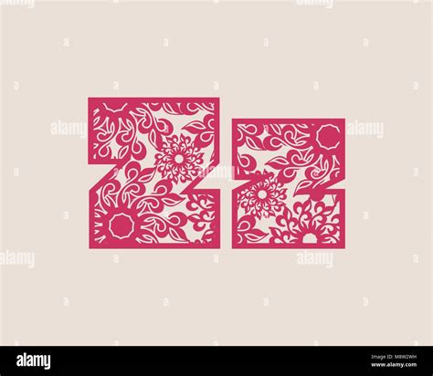 Decorative Alphabet Vector Font Stock Vector Image Art Alamy