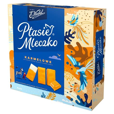 E Wedel Ptasie mleczko karmelowe w czekoladzie białej karmelowej 340 g
