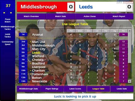 Galeria screenów z gry Championship Manager 2000 2001 PC GRYOnline pl