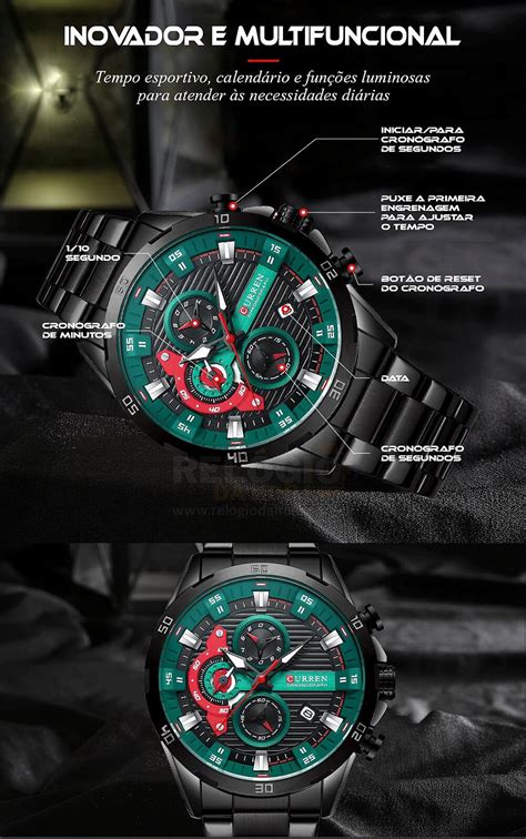 Relógio Masculino Aço Inoxidável Curren 8402 Relógio Da Hora