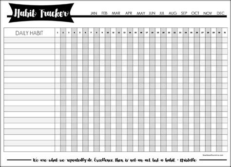 Habit Tracker Calendar Prntbl Concejomunicipaldechinu Gov Co