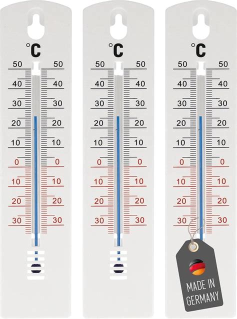 Set Van Analoge Thermometers Cm Voor Binnen En Buiten Van