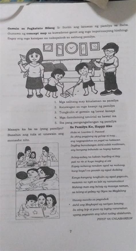 Gawain Sa Pagkatuto Bilang Suriin Ang Mga Larawan At Isulat Sa Notbuk