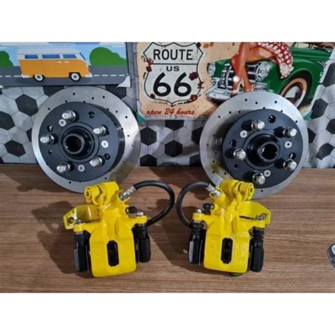 Kit Freio A Disco Traseiro Vw Fusca E Derivados 5x130 Shopee Brasil