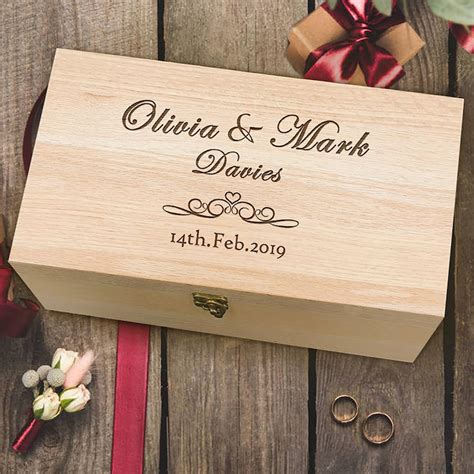 Personalised Wedding Keepsake Box Memory Box Box Wedding Etsy