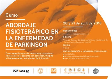 La Asociación Parkinson Madrid organiza un curso para fisioterapeutas
