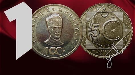 Cumhuriyet In Y L Na Zel Madeni Lira Bas Ld