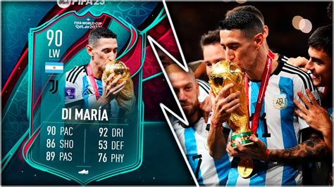ARGENTINA CAMPEONES DEL MUNDO DI MARIA 90 WC TOTT REVIEW FIFA 23