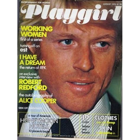 Playgirl Magazine August With Robert Redford On The Cover And Greg
