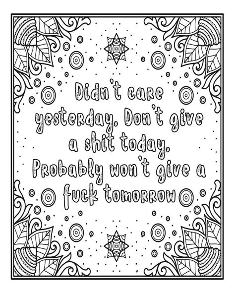 Adult Coloring Books Swear Words Words Coloring Book Quote Coloring