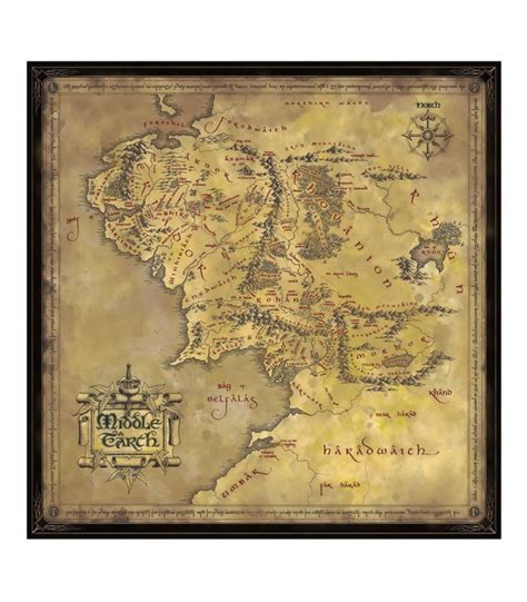 Álbumes 90 Foto Mapa De La Tierra Media El Señor De Los Anillos Alta