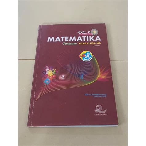 Jual Buku Cetak MATEMATIKA PEMINATAN Kelas X SMA MA PKS Edisi Revisi By