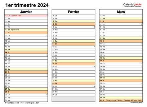 Calendrier Trimestriel 2024 Et 2024 à Imprimer Hanna Kikelia