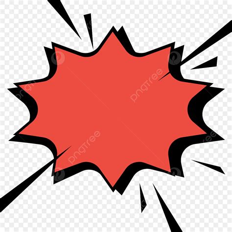 Bubble Popping Clipart Transparent Background Splash Pop Art Red Black