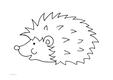 Igel Vorlage Zum Ausdrucken Und Basteln Vorla Ch