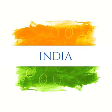 Tema Moderno Da Bandeira Indiana Design Elegante Vetor De Fundo