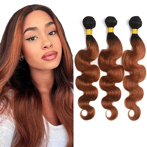 Amazon Biottihair Ombre Bundles Brown Bundles Human Hair Body
