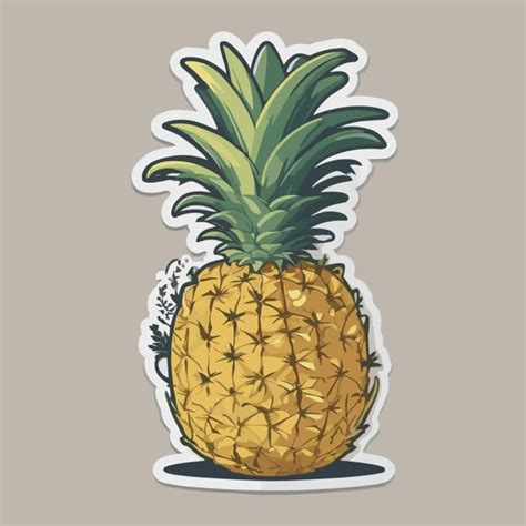 Premium Vector Pineapple Cartoon Vector