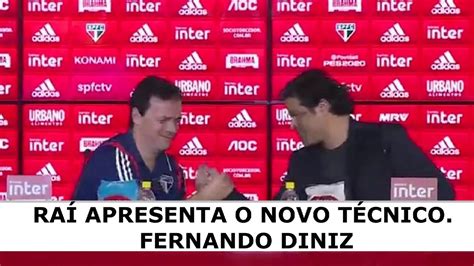 RAÍ APRESENTA O FERNANDO DINIZ NOVO TÉCNICO DO TRICOLOR E IVAN DRAGO
