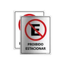 Placa Proibido Estacionar Afixgraf
