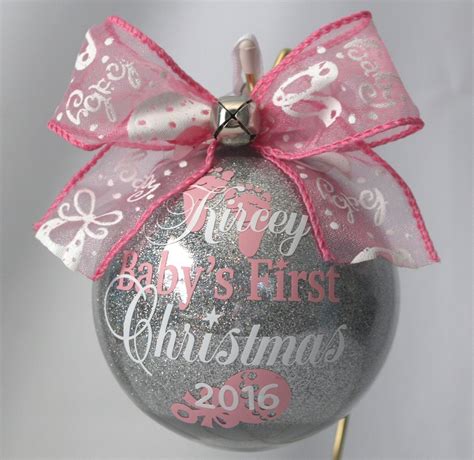 Baby S First Christmas Ornament Personalized With Any Year