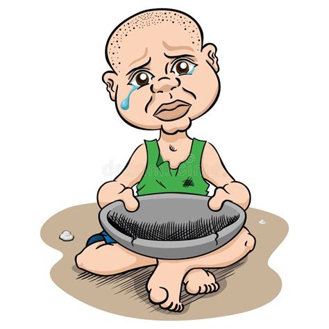 Emoticon Hambriento Muerto De Hambre Emoji Ilustración del Vector