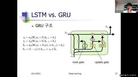lstm vs gru gru 간략 소개 youtube