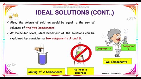 ideal and non ideal solutions solutions class 12 chemistry subject notes lectures cbse youtube