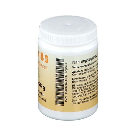 Vitamin B5 Kapseln 60 St Shop Apotheke At