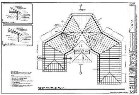 An Architectural Drawing Showing The Details For A Roof And Its