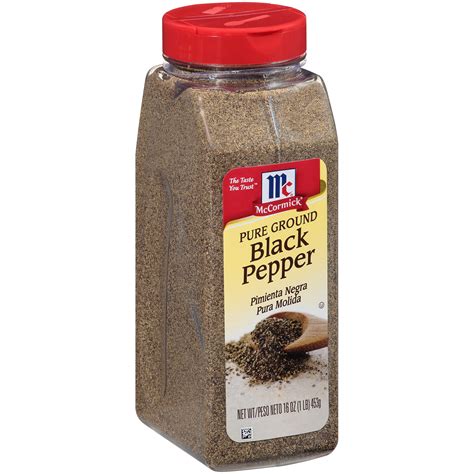 Mccormick Pure Ground Black Pepper Oz Walmart